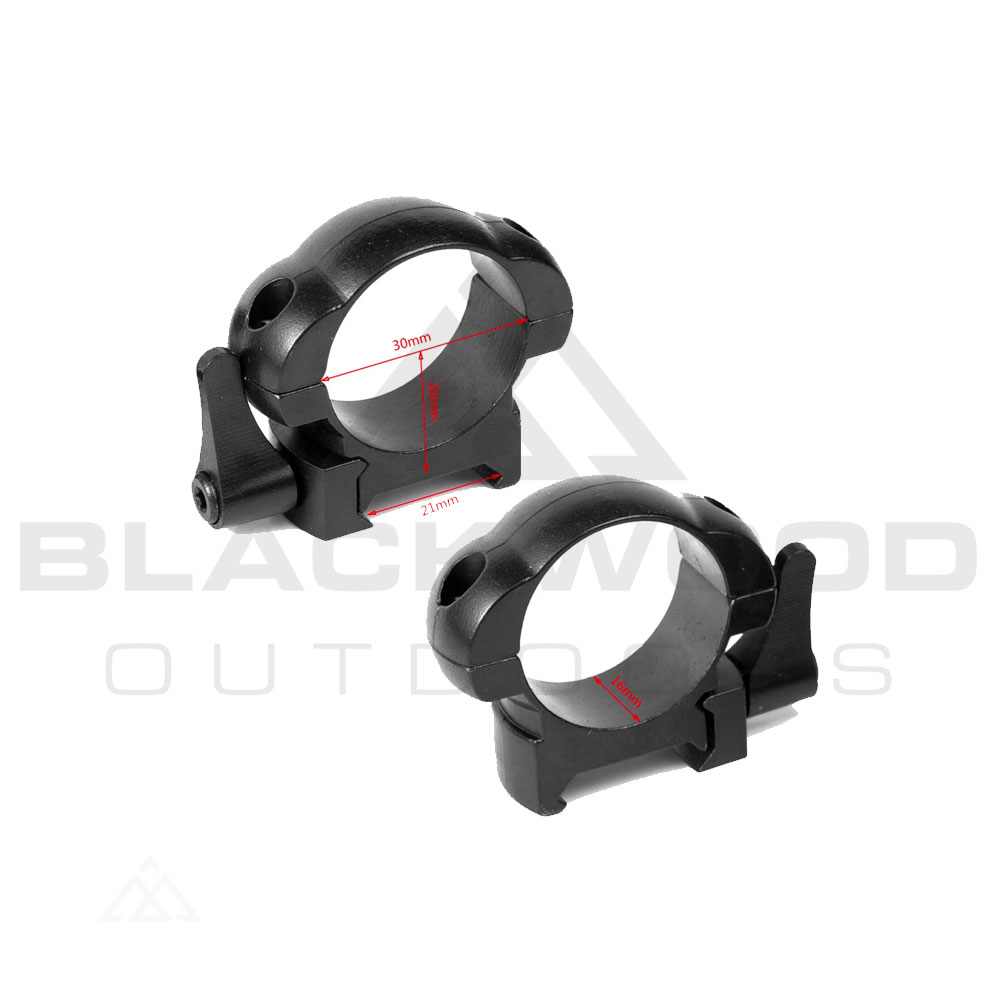 Hawke Tactical High Weaver Mounts - Blackwood Outdoors