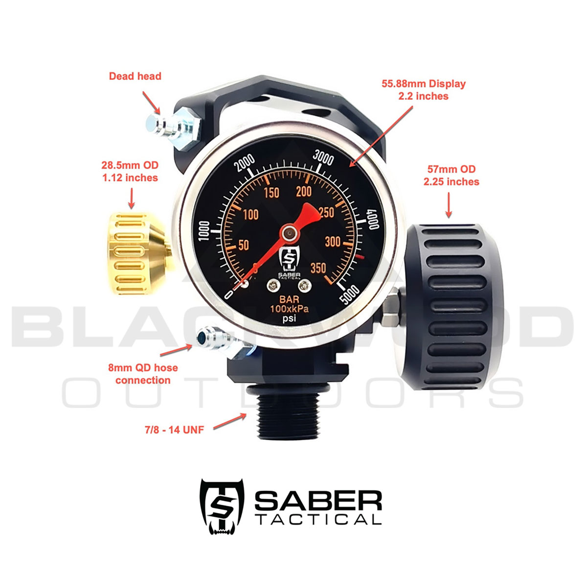 Saber Tactical Tank Valve • Blackwood Outdoors