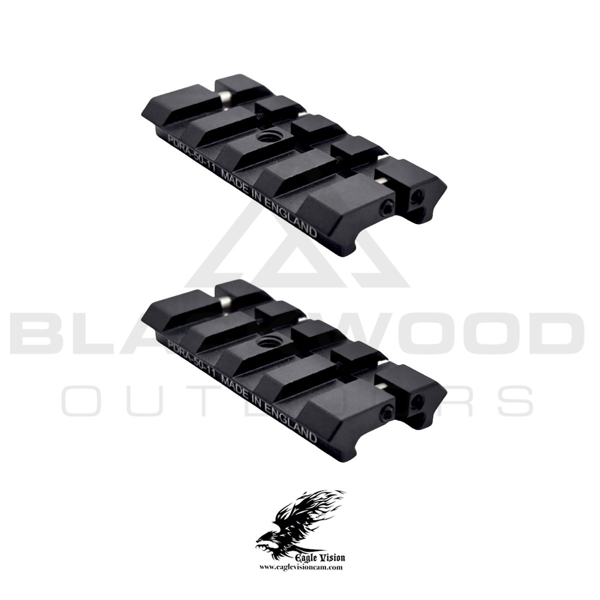 26mm 11mm Dovetail to Picatinny Rail - Pair • Blackwood Outdoors