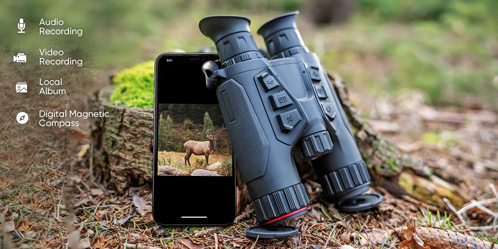 HikMicro Habrok 4K HE25L Multi Spectral Thermal Binoculars • Blackwood ...