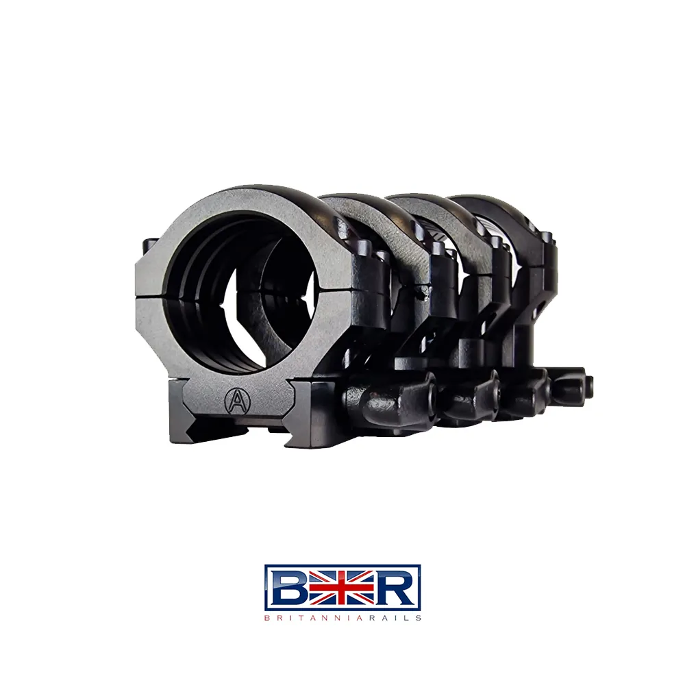 Britannia Rails QD High Picatinny Scope Rings - 30mm • Blackwood Outdoors